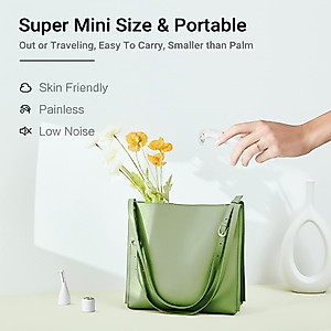 1JUSTLINK Electric Razor for Women, 5 in 1 Body Razor, Eyebrow Razor & Face Razor, USB Rechargeable Mini Foil Shaver for Face Peach Fuzz, Lips, Body, Chin, Arms