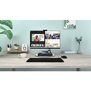 Lenovo 2024 IdeaCenter 22" FHD WVA AIO Desktop Intel 10-Core i3-1220P Intel UHD Graphics 8GB DDR4 256GB NVMe SSD WiFi AX Bluetooth HDMI Webcam RJ-45 Wireless KB Mouse Windows 11 Pro w/RE USB