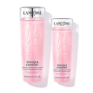 Lancôme Duo Set Tonique Confort Hydrating Face Toner - for Visibly Glowing Skin - with Hyaluronic Acid - 6.7 Fl Oz & 4.2 Fl Oz