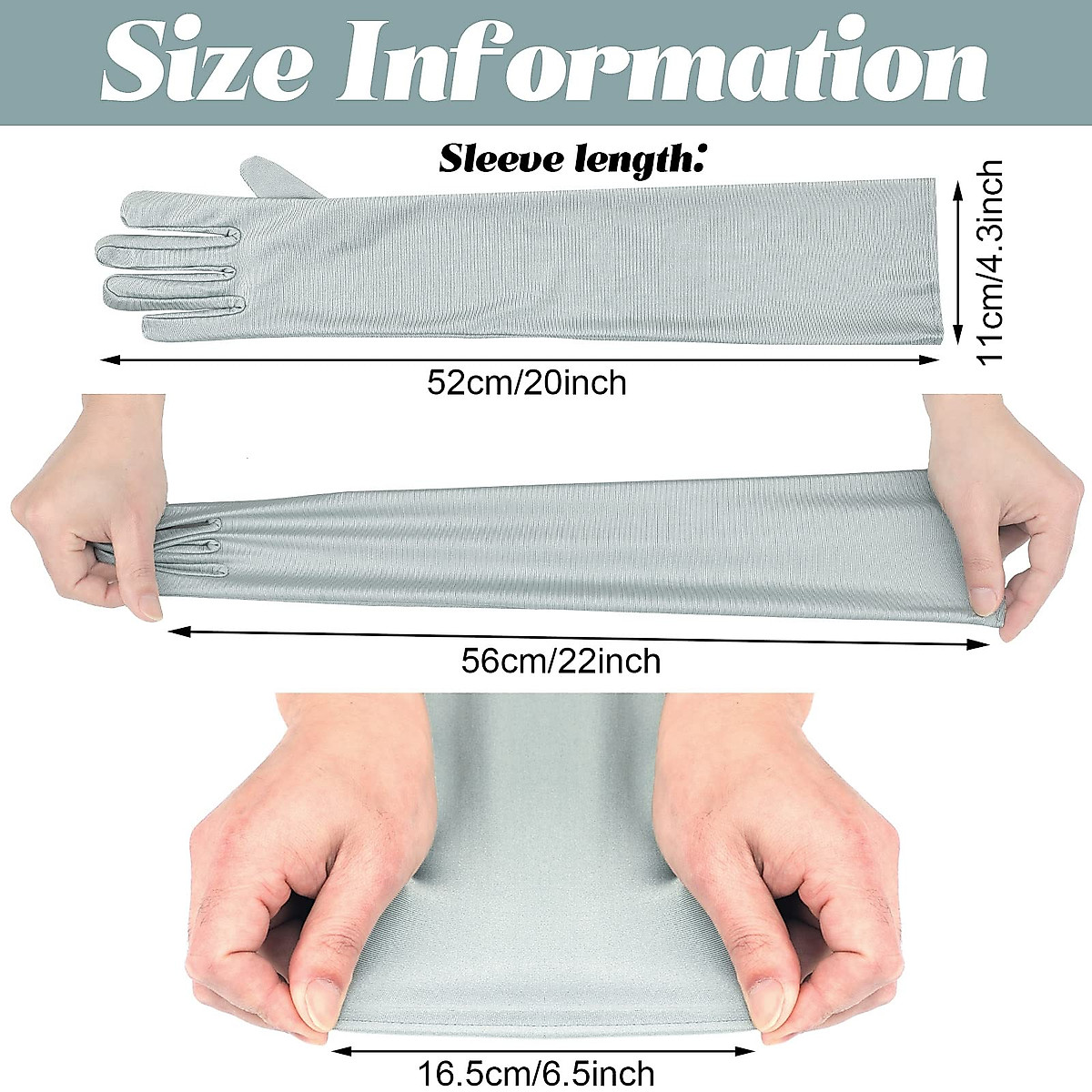 Tisancy 4 Pairs Women UV Long Sun Protection Gloves Breathable Driving Gloves Non Slip Full Finger Touchscreen Block Gloves for Summer Outdoor Sports Supplies