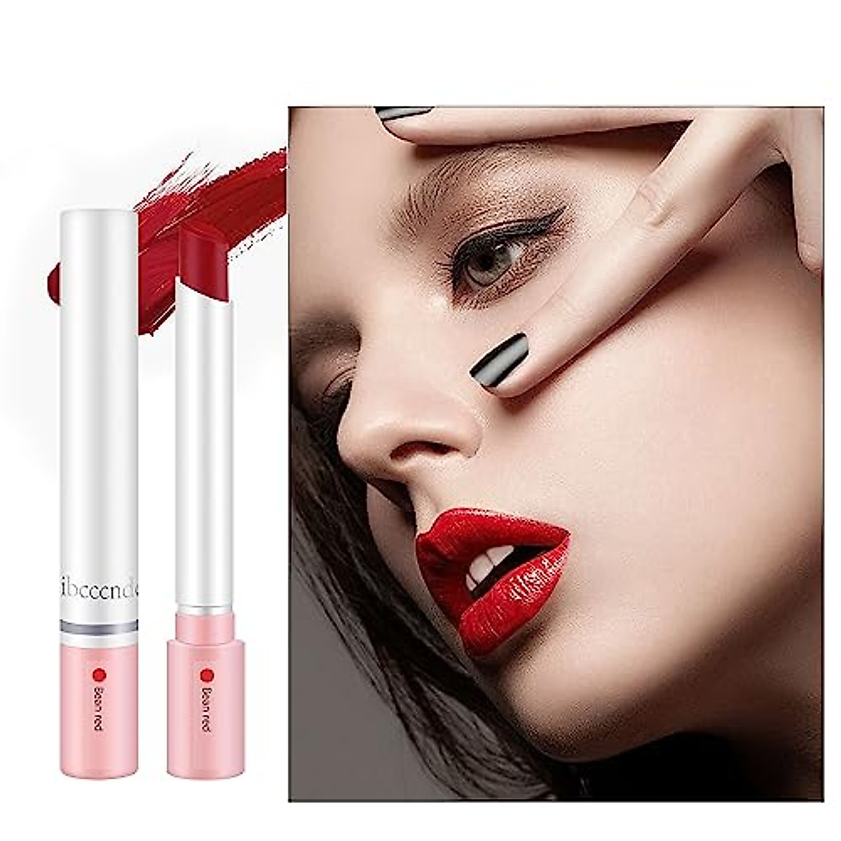 Matte Cigarette Lipstick Pack Set, 4 Colors Red Moisturizer Smooth Lip Stick, Long Lasting Waterproof Liquid Lipstick, Women Make up Velvet Cosmetic Lipsticks