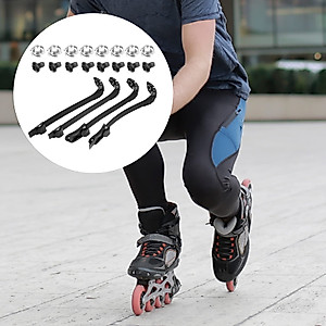 BESPORTBLE Ratchet Belt Shoes Accessories 3 Sets Roller Strap Buckle Replacement Shoes Strap Buckle Skates Shoes Fixed Straps Skates Fixed Buckles for Skating Shoe Supplies Ratchet Belt Bindings