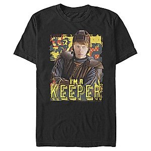 Harry Potter Men's Keeper Ron T-Shirt, Black, Large
