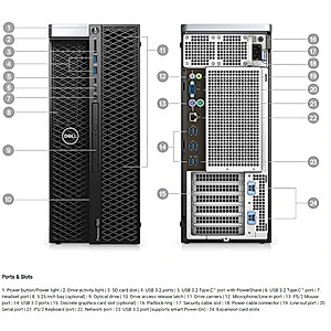 Dell Precision 7820 Tower Workstation, Intel Xeon Silver 4114 up to 3.0GHz (10-Core), 96GB RAM, 1TB SSD + 3TB, Quadro P2000 5GB (Supports 4K) 4X Display Ports, USB 3.1 Windows 10 Pro 64-bit (Renewed)