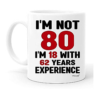 Vivulla68 80th Birthday Gifts for Women Men, 80 Year Old Birthday Gifts for Women Men, 1943 Birthday Gifts for Women Men, Gifts for 80 Year Old Woman Birthday, 80 Birthday Gifts for Women Men