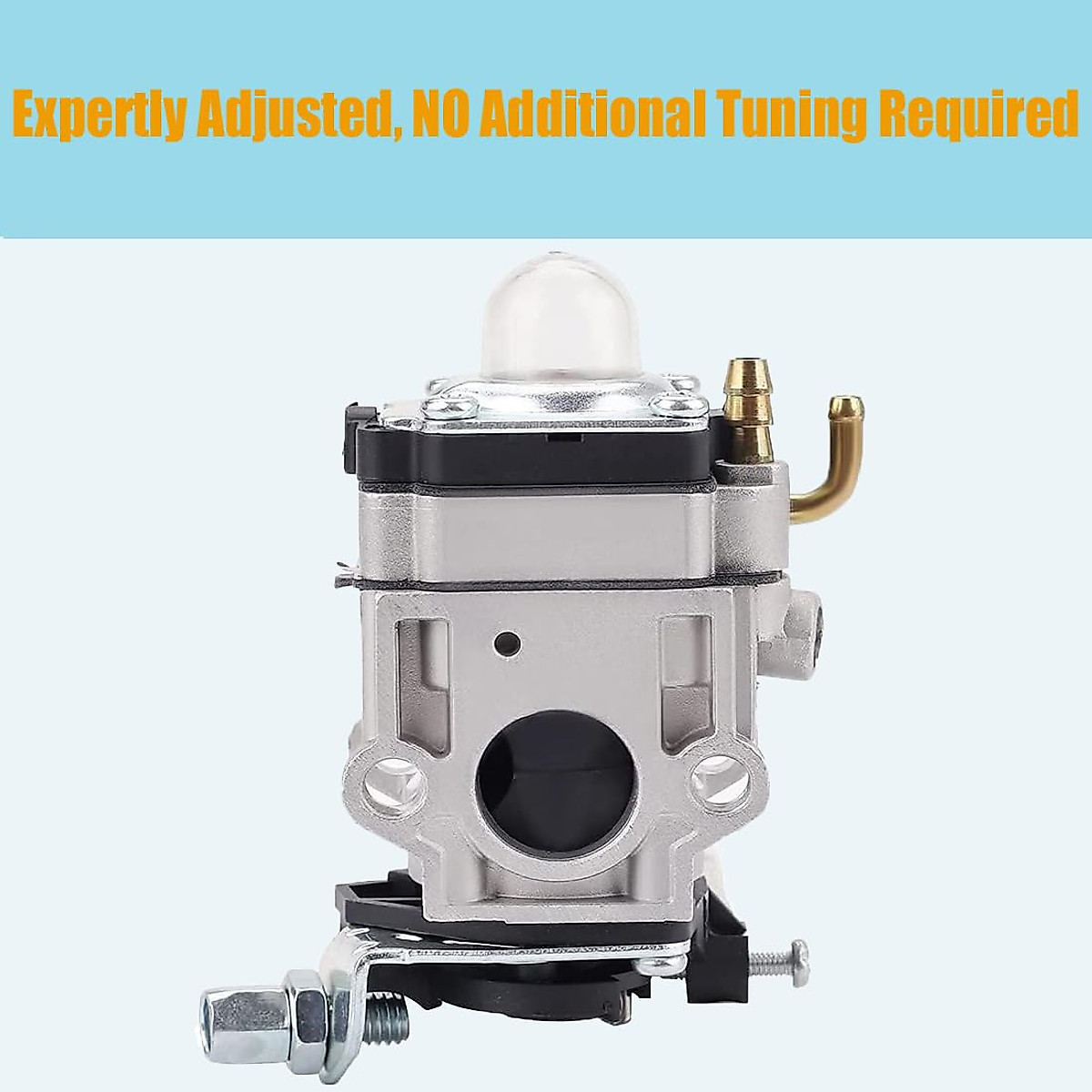 Annolai 300486 43cc Carburetor For Earthquake E43 MC43 Auger Tiller Parts Earthquake 43cc Viper Engine E43 E43CE Auger MC43 MC43E Cultivator Powermate 43cc Tiller Carburetor w 3004156 Air Filter