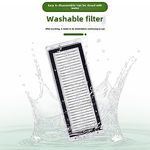 Replacement Parts Compatible with Dreame L10s Ultra,L20 Ultra,L40 Ultra,X30 Ultra Robot Vacuum Cleaner, 1 Roller Brush, 1 Bristle Brush, 6 Side Brushes, 4 Filter cartridges, 4 Bags, 6 Mopping Cloths