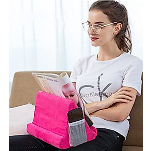 JoinHome Soft Pillow Tablet Pillow Stand for Ipad Stand Mult-Angle Tablet Phone Holder Lap Stand Mobile Phone Holder (Light Blue)