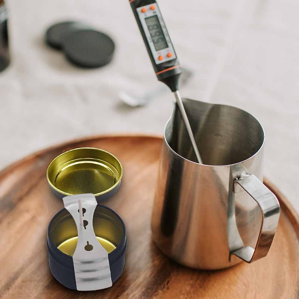 Bunhut Candle Tins,24 Pack 8oz Candle Tins for Making Candles,Bulk Candle Jars with Lids,Candle Containers for DIY Candle Making,Black Candle Tins,Empty Candle Jars for Making Candles (black-8 oz)