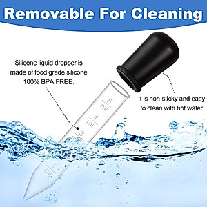 18Pcs Liquid Dropper, Silicone Candy Dropper 5Ml Droppers for Candy Molds, Clear Silicone Eye Dropper Pipettes for Kids, Gelatin Maker & Halloween Christmas Crafts Projects