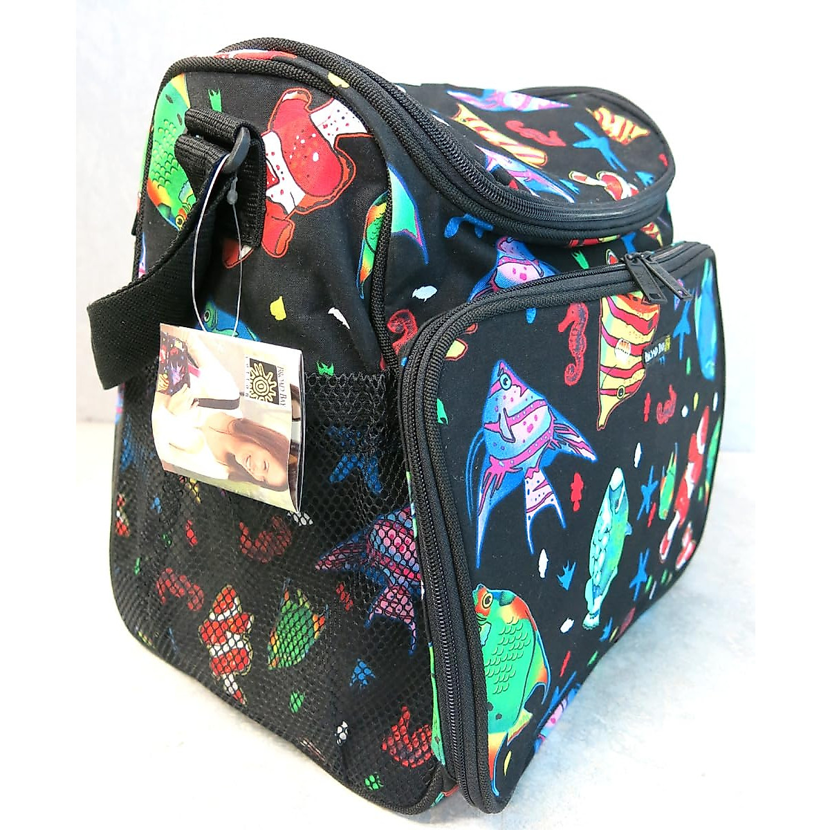 Tropical Fish Diaper Bag Deluxe Fish Theme Baby Bag - Loaded with Features & Pockets Gift For New Mom or Dad
