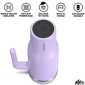 Hydrapeak Voyager 40 oz Tumbler With Handle and Straw Lid, Tumbler, 40 Oz Tumbler Handle, Tumbler Lid Straw, Tumblers, 40oz Tumbler With Handle (Lavender)