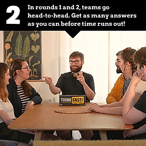 Ridley’s Games: Think Fast! Group Party Game – Fast-Paced, Easy to Play Party Games – Fun for All Ages – Random Trivia Game for Adults and Kids