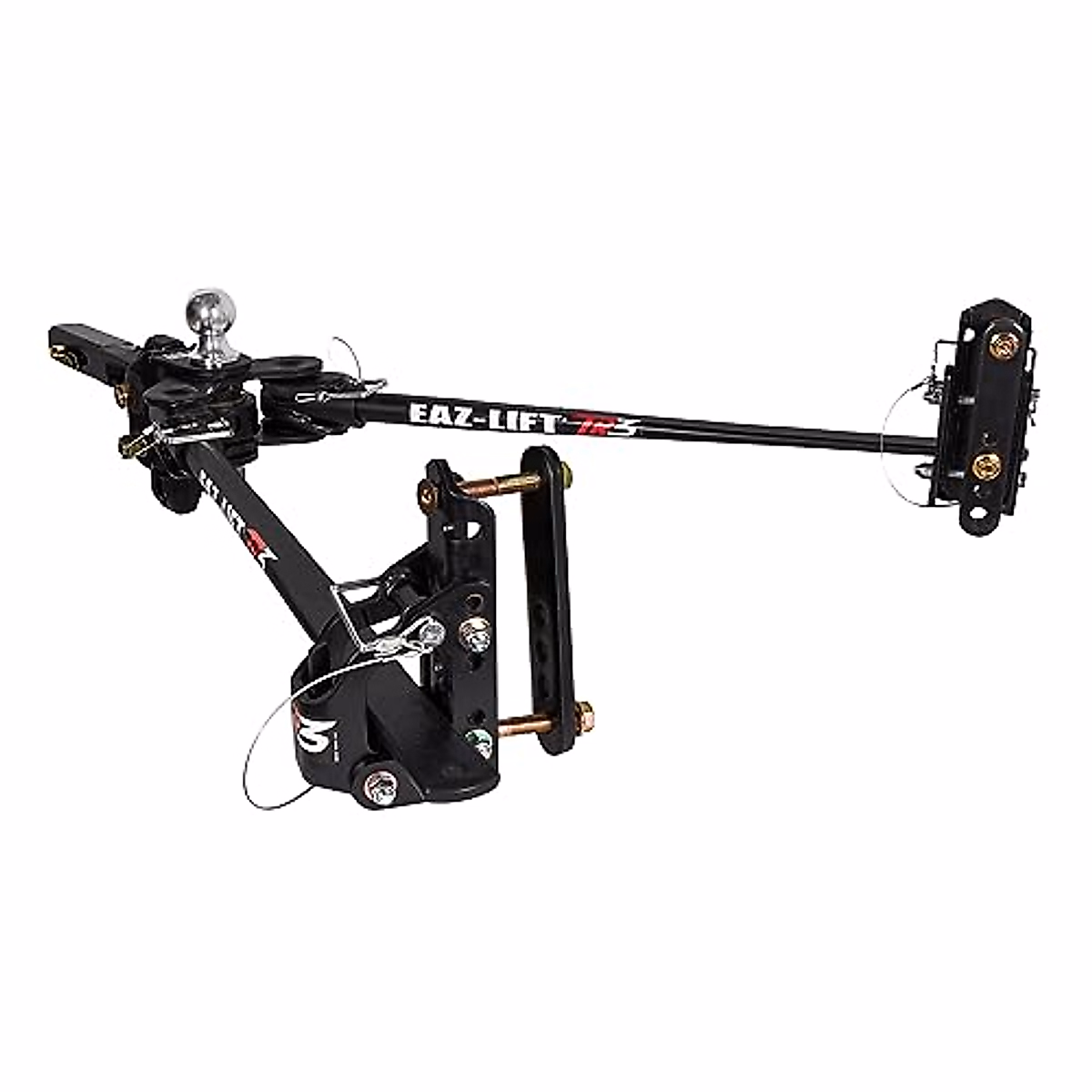 Camco Eaz-Lift TR3 400lb Weight Distribution Hitch Kit | Features 600lb Max Tongue Weight Rating, Pre-Installed 2-5/16-inch Hitch Ball, and Adjustable Sway Control | (48903)