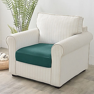 Velvet Couch Cushion Covers for L/U Shape Sofa, Stretch 3 2 1 4 Seat Cover Loveseat Chaise Lounge Sofa Slipcovers Sectional Non-Slip Furniture Protector (Light Blue 3 Seat)