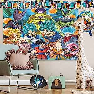 199pcs Birthday Party Decorations, Birthday Supplies Birthday Party Supplies include Backdrop Banner Balloons Cake Topper Plastic Swirls Tableware