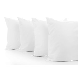 Comfort Beddings Queen Pillow Cases Set of 4 White 100% Organic Cotton 600 Thread Count Premium White Cotton Pillowcases, Queen Pillowcase Pillow Covers, 20 x 30 inch