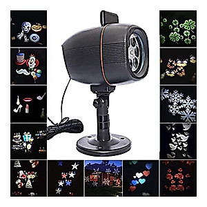 Lovedfgh Christmas Snowflake Lights Christmas Window Projector Lights, Movies Festival LED Projection Decoration Spotlight, Switch Between Christmas The Best Gift for Children at Christmas 11.12