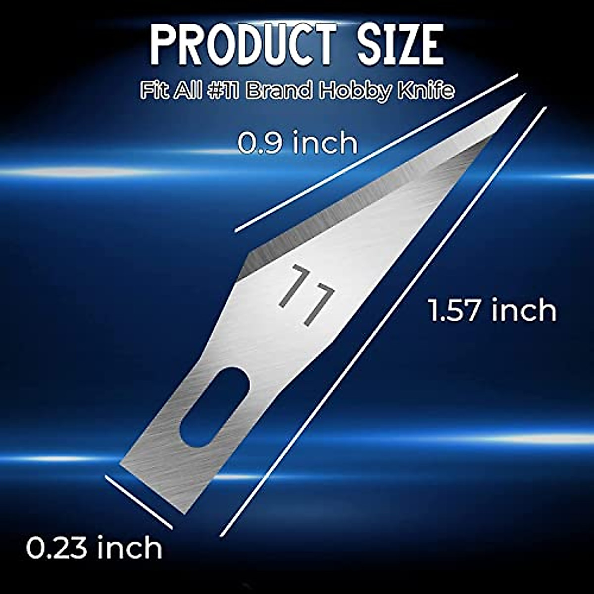 Jetmore 160 Pack Hobby Blades, #11 Hobby Knife Replacement Blades, Precision Replacement Craft Exacto Knife Blades Hobby Knife Blades Refills for Art, Craft, Scrapbooking, Cutting, Carving