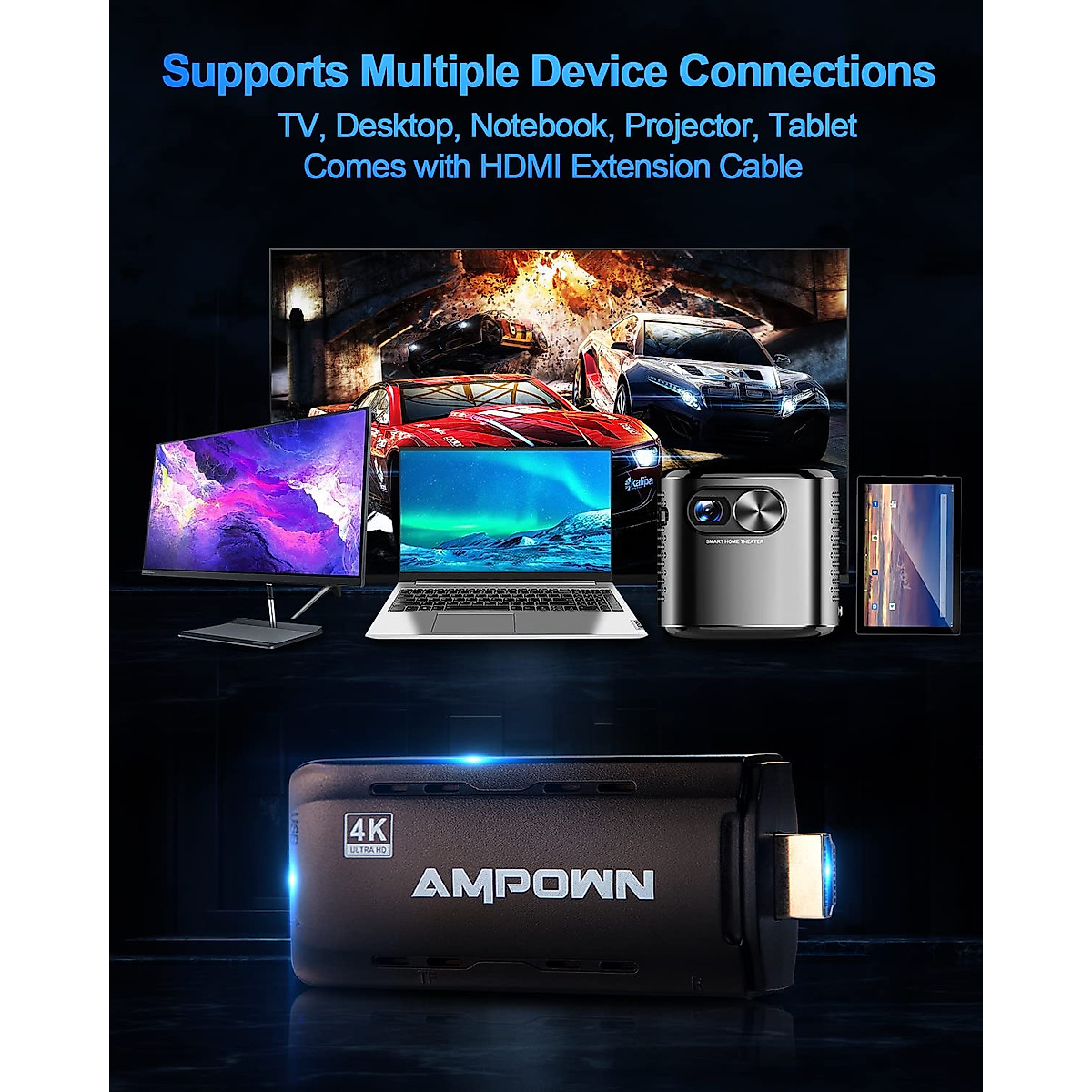 U9 Retro Game Console, Plug and Play Video Games Built-in 12000+ Classic Game 4K Ultra HD Game Stick with 2.4G Wireless Joystick Controller Supports 20+ Emulators…