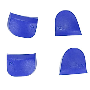 Key Replacement Shell, Transparent Portable Durable Sensitive Buttons Replacement Button Set for PS5 Gamepad Handle Accessories for PS5 Controller(blue)