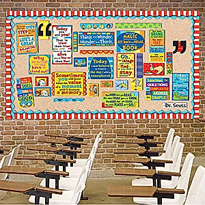 Eureka Dr.Seuss 'Cat in The Hat' Bulletin Board Trim and Classroom Decoration for Teachers, 12pc, 3.25'' W x 37'' L