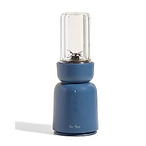 Our Place Splendor Blender - 1000W High-Power | Ultra-Sharp Blades | 2 Blending Modes | Includes 25 oz Personal Cup and Drinking Lid Set | Smoothies, Shakes & More | Blue Salt