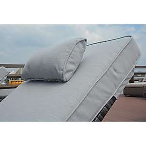 Direct Wicker 4 Pieces Aluminum Frame Outdoor Patio Chaise Lounge with Wheel PE Wicker Adjustable Chaise Lounge Chairs Chair Set for Garden Patio Pool-Black Rattan with Rain Cover (4 Pieces)