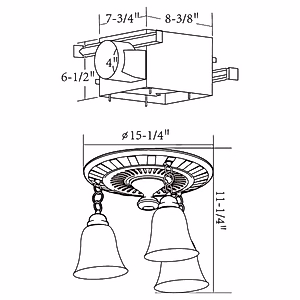 Hunter 80707z Garden District Decorative Bathroom Ventilation Exhaust Fan and Light, Oil Rubbed Bronze Finish