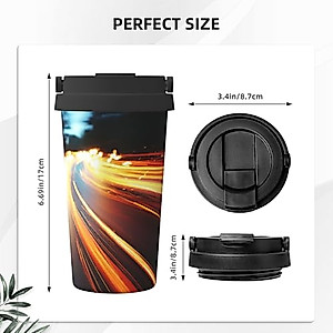 WANGXUEE Abstract Modern Print 500ml Stainless Steel Travel Tumbler Double Wall Vacuum Insulated Coffee Mug