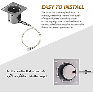 ZHOUWHJJ Replacement Hot Rod Ignitor Kit for Pit Boss Pellet Grills and Camp Chef Wood Pellet Grills Replacement Hot Rod