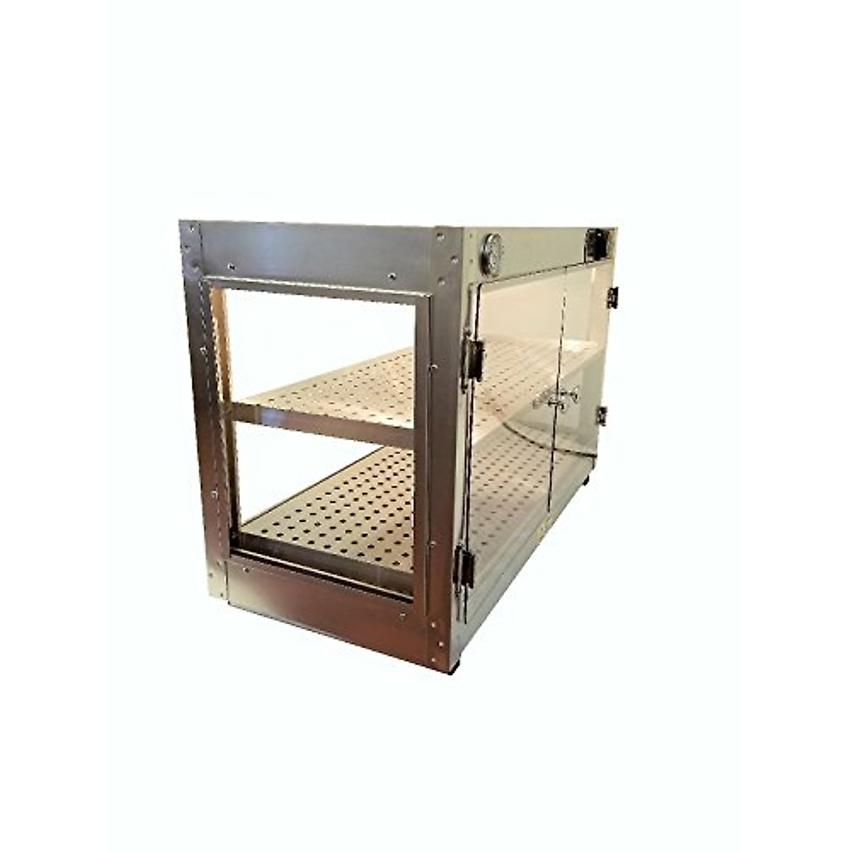 HeatMax Commercial Countertop Food Warmer Display Case With Water Tray 30x15x20