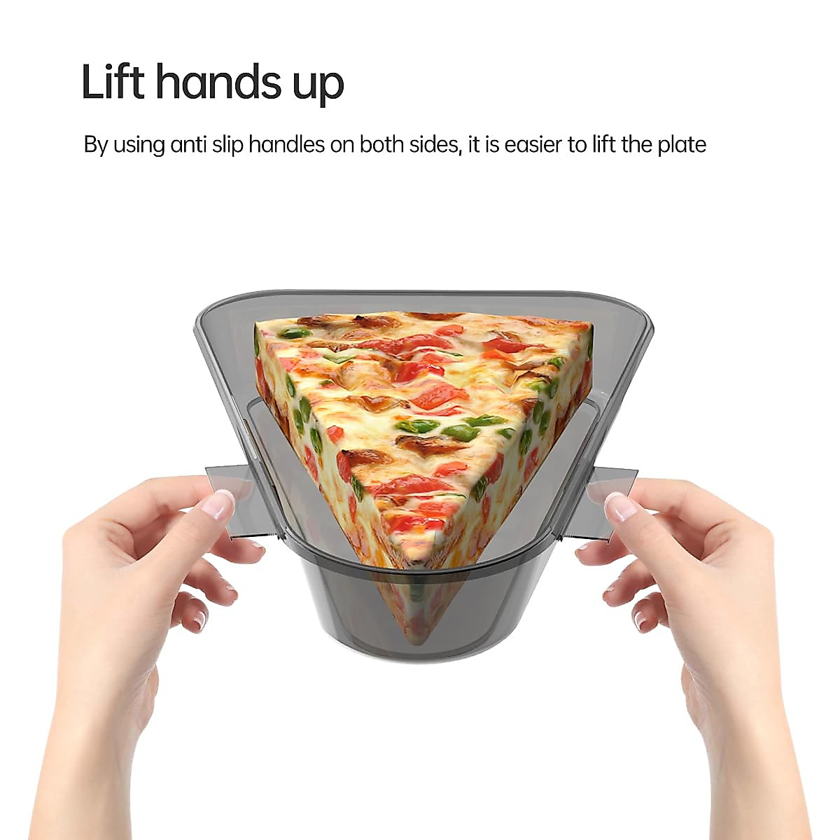 AimiDream Reusable Pizza Storage - 3 Mergable Containers, Combined PP Container to Organize & Save Space, Red & Black