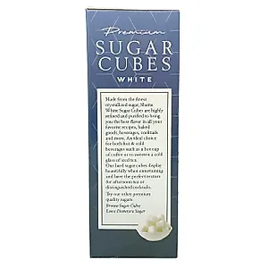 Shams Kosher Sugar Cubes – White Pure Cane Sugar Cubes, Non-GMO, Vegan, Certified Kosher, Sugar Cubes for Coffee, Cocktails, Tea 17.6 Ounce