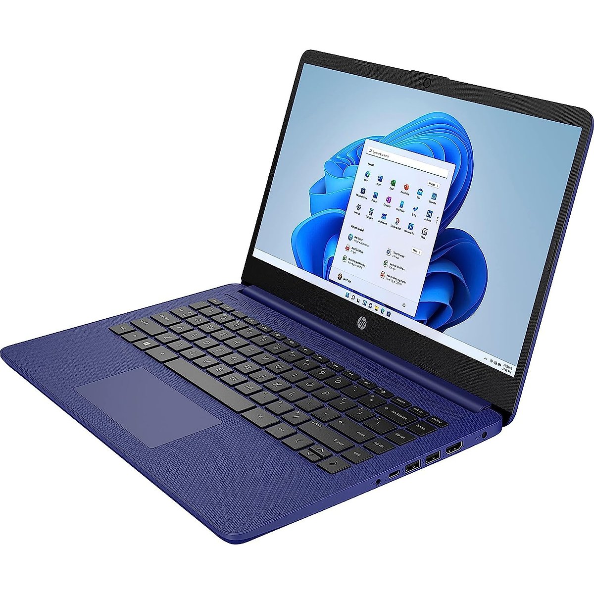 HP 14" HD Laptop Newest Stream, Intel N4000 Series Processor, 16GB DDR4 RAM, 64GB eMMC, WiFi, Bluetooth, HDMI, Webcam, USB Type-A&C, w/GM Accessory