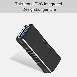 SuperSpeed USB 3.0 Coupler Adapter Type A Female to Female Bridge Extension Connector by Oxsubor(2PCS)