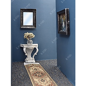 iLAND Mini Mirrors, Dollhouse Accessories on 1:12 Scale, Framed Glass Miniature Mirror (Dark Silver 4pcs)