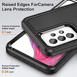 IDweel for Galaxy A53 5G Case with Build-in Kickstand(2022), Heavy Duty Protection Shockproof Anti-Scratch Rugged Slim Fit Protective Durable Case Hard Cover for Samsung Galaxcy A53 5G 6.5 Inch,Black