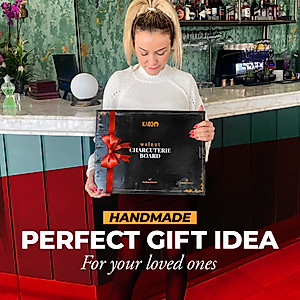 KAOC Charcuterie Boards - Large Cheese Board, Walnut Cutting Board, Wood Cutting Board, Wooden Cutting Boards for Kitchen, Serving platter, Gifts for Mom, Mothers Day Gift (16x12x1.2)