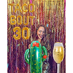 LaVenty Taco Bout 30 Balloons Nacho Average Thirty Balloon Fiesta 30th Birthday Decoration Taco Birthday Party Decoration Taco Party Decor