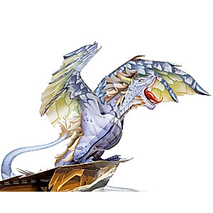 Legendary Dragon,WOW Greeting Pop Up 3D Card For All Occasions,Birthday, Love, Christmas, Goodluck, Congrats, Get Well,Handcrafted With Love,Proud USA Brand (Cloud Dragon)