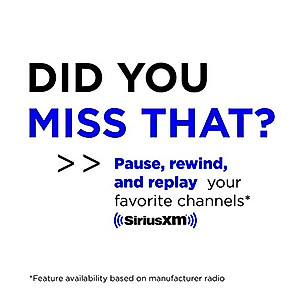 SiriusXM SXV300V1 Satellite Radio Vehicle Tuner, Add to Any SiriusXM-Ready Car Stereo, Enjoy SiriusXM for as Low as $5/month + $60 Service Card with Activation