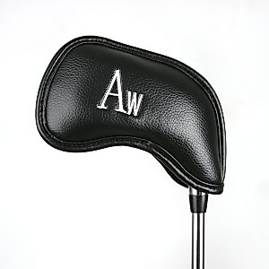 Intech 12-Piece Thick Synthetic Leather Golf Iron Head Cover Set Fit All Brands (TaylorMade, Callaway, Ping, Titleist, Cobra and more)