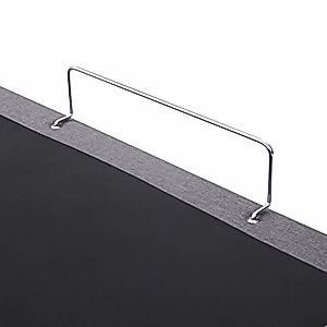 Adjustable Comfort Upholstered Adjustable Bed Base with Massage, Wireless Remote, Three Leg Heights, and USB Ports-Ergonomic, Full, Black