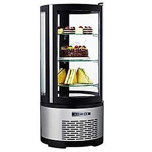 Adcraft BDRCK-100/CT Refrigerated Countertop Cake Display Case, 100-Liter, 120v