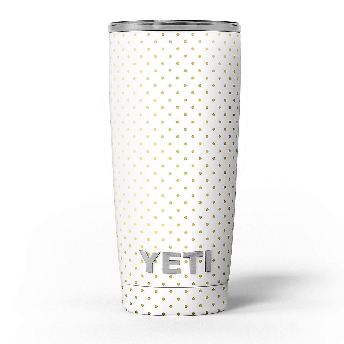 Design Skinz The Golden Micro Dot Pattern - Skin Decal Vinyl Wrap Kit Compatible with The Yeti Rambler Cooler Tumbler Cups