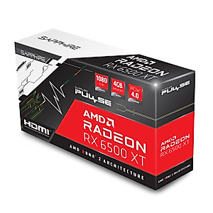 Sapphire 11314-01-20G Pulse AMD Radeon RX 6500 XT Gaming OC Graphics Card with 4GB GDDR6, AMD RDNA 2