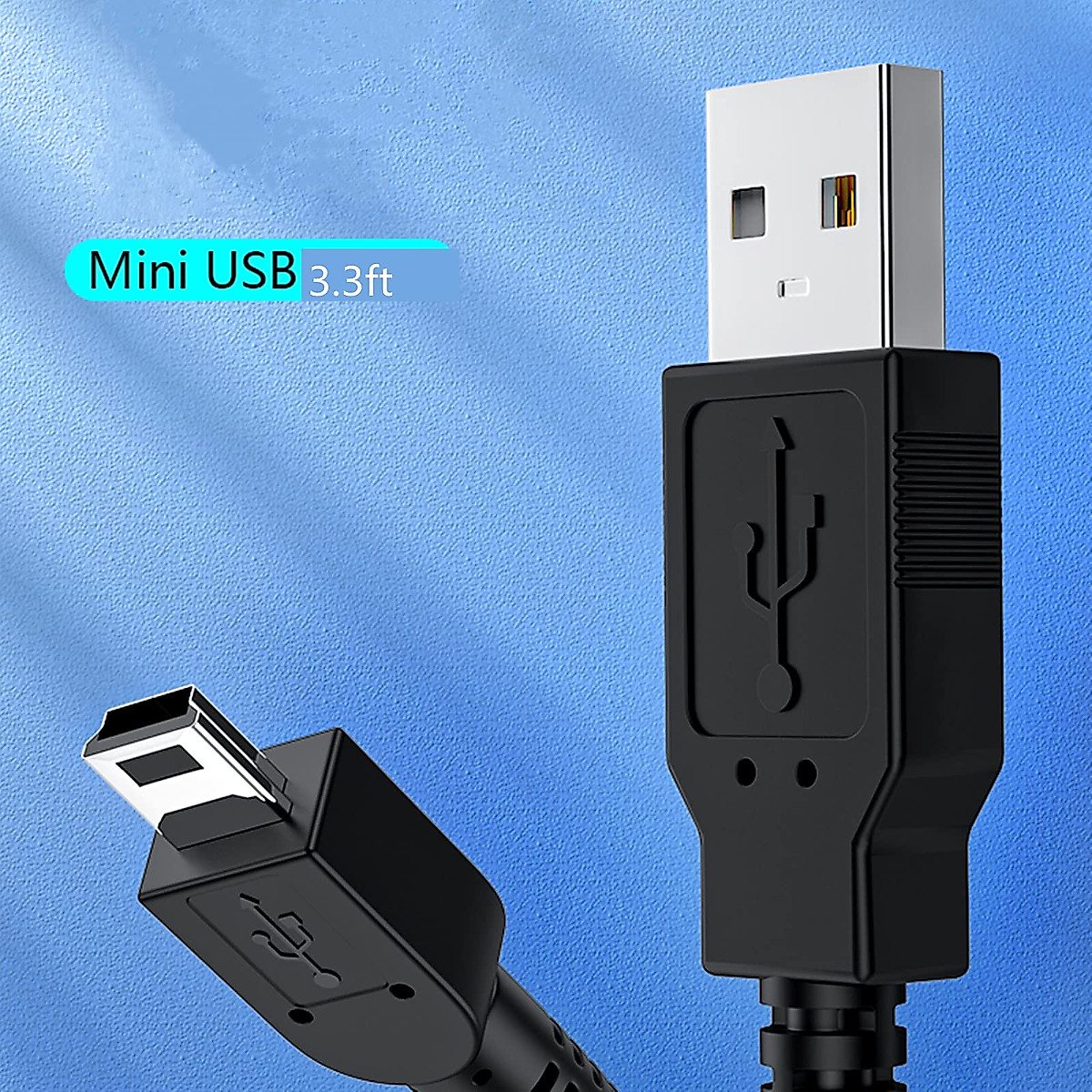 Replacement Camera UC-E4 USB Charging Cable Photo Transfer Cord Compatible with Canon EOS 10D 20D 30D 300D 350D 40D 400D 450D 5D2 5D3 500D 6D 60D 600D 650D 7D 70D 700D 100D 1000D 1100D(3.3FT)