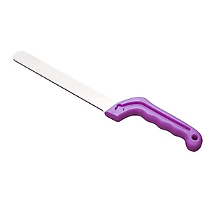 KCGANI 14.2" Grade Floral Foam Knife, Florist Professional Cutting Knife for Flower Foam Block, Dark Purple Foam Cutter to Cut Flower Foam Blocks to Shape, Cake Fruit Knife