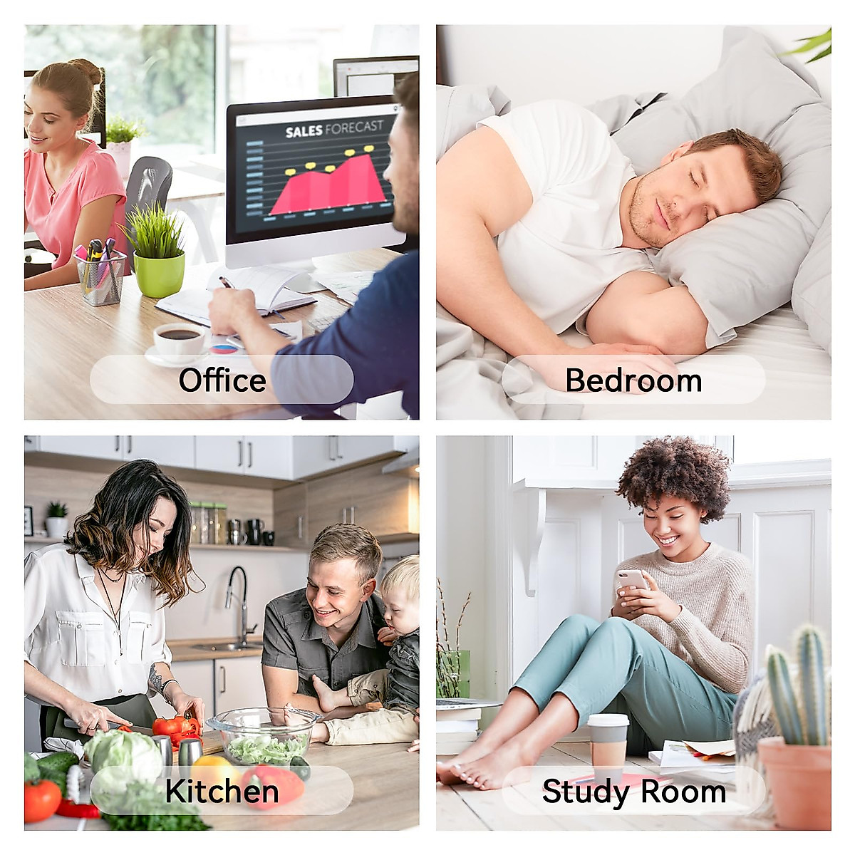 BEYOND BREEZE Box Fan, 9 inch 2 Speeds Table Fan with Strong Airflow, Portable Tabletop Fan for Bedroom, Bathroom, Kitchen